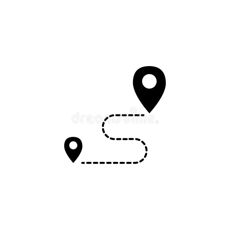 Path Icon. Way, Road, Route, Track Symbol. Flat Design. Stock - Vector ...