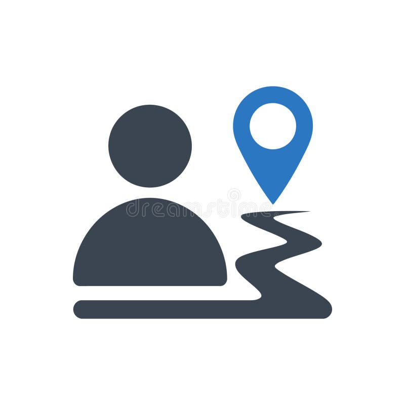 Path Journey Icon stock vector. Illustration of path - 361528747