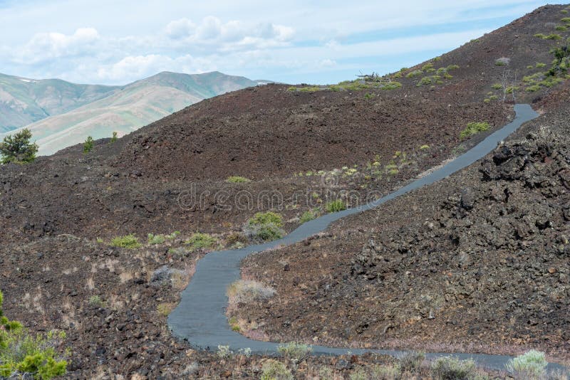 Path through Lava Beds stock photo. Image of outdoors - 157259656