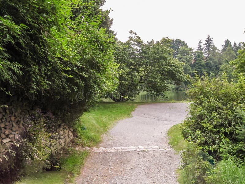 Path Leading through the Castle Botanical Garden in the Pruhonice ...