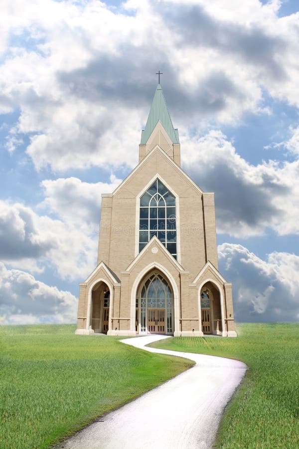 Path leading to church stock photo. Image of holy, building - 14107646