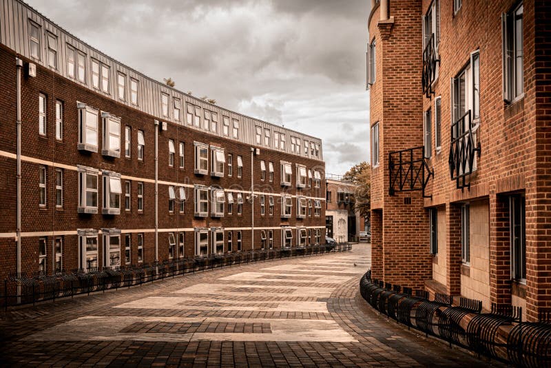 A Path Leading Through A Typical English Urban Street Editorial Image ...