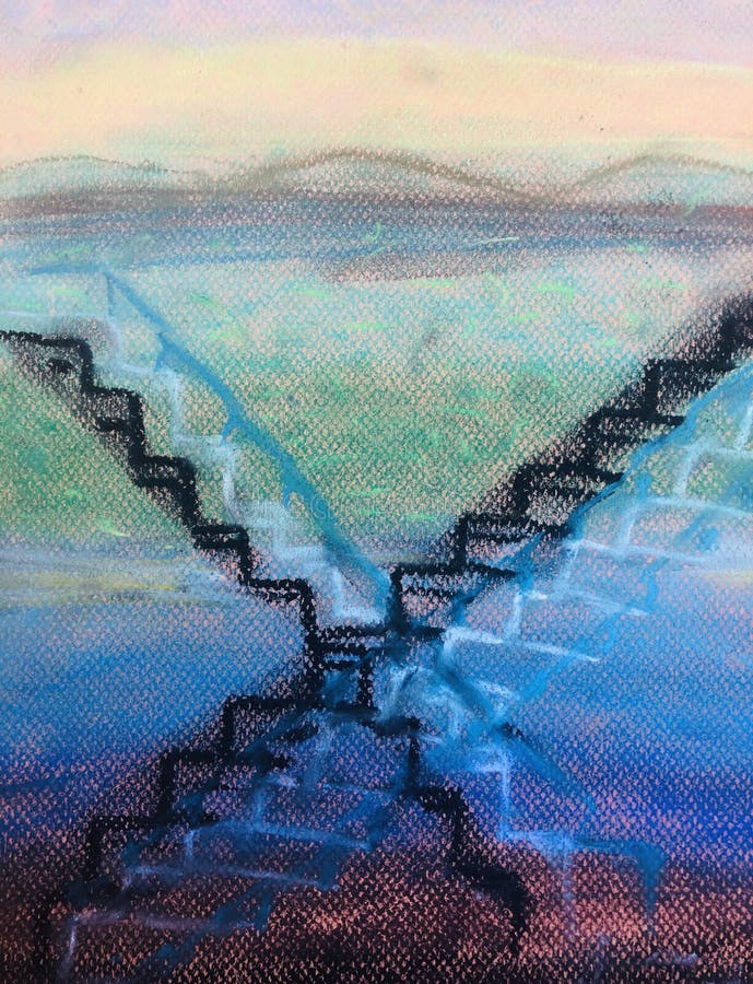 Path life stock photo. Image of canson, paper, chalk - 178139510