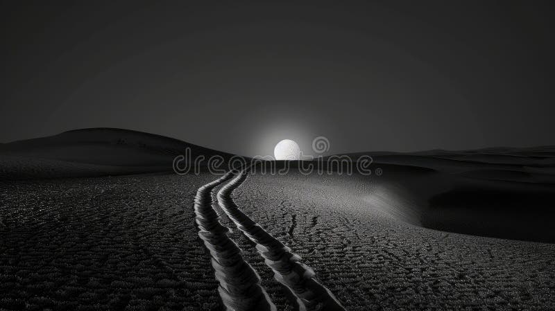 Path of Light: Journey through Darkness Stock Photo - Image of ...
