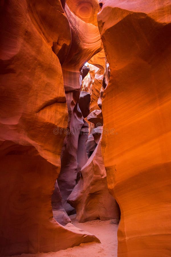 Path through Lower Antelope Canyon Stock Image - Image of light ...