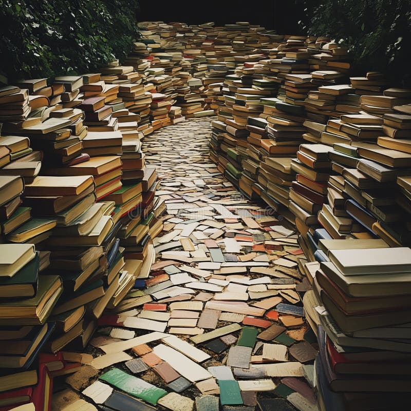 Path of Books stock illustration. Illustration of knowledge - 39555029