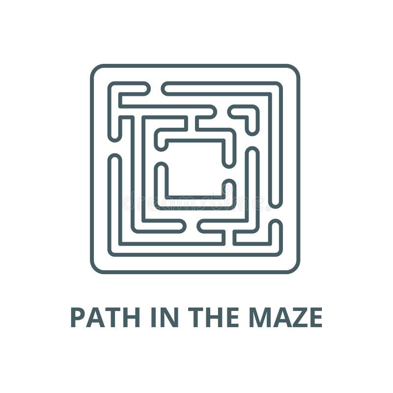 Path or maze cartoon game stock vector. Illustration of learning - 51197989