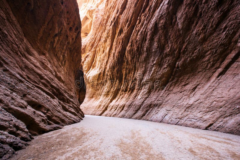Path between Natural Red Rock Canyon Wall Stock Photo - Image of nature ...