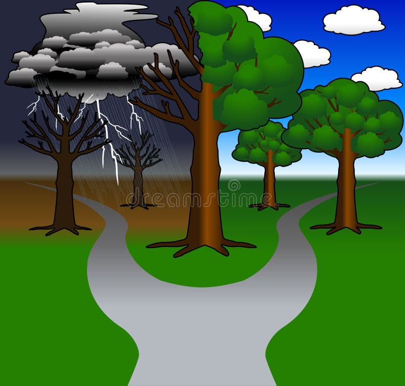 Path To Uncertain Future/eps Stock Vector - Illustration of highway ...