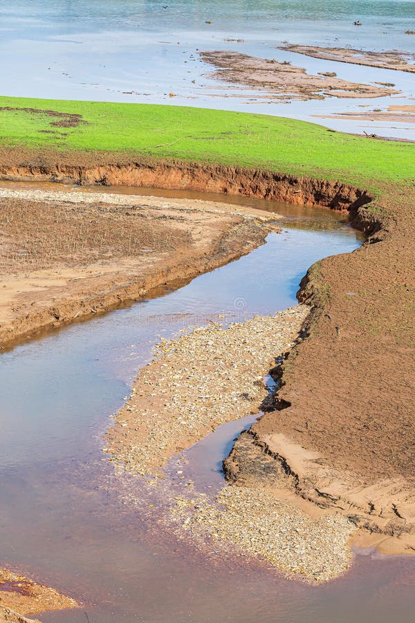 Path Opened by the Strength of a Water Stream Stock Photo - Image of ... Path Opened by the Strength of a Water Stream Stock Photo - Image of ...
