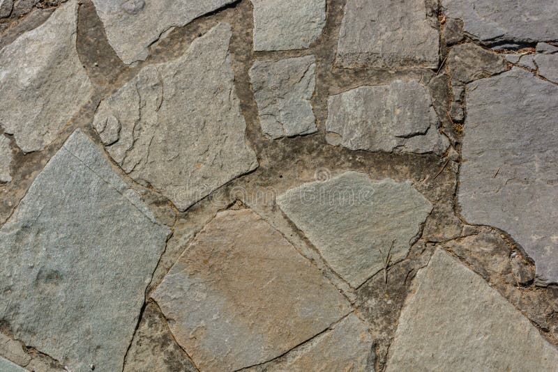 Path in a Park Made with Stone Slabs Stock Image - Image of ...