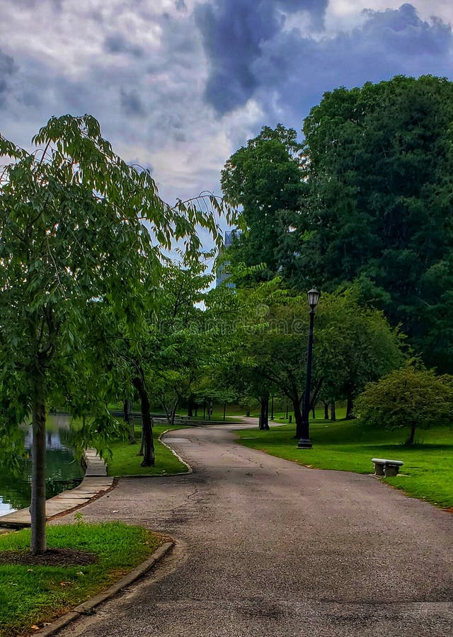Path stock photo. Image of ohio, green, park, concrete - 126186362