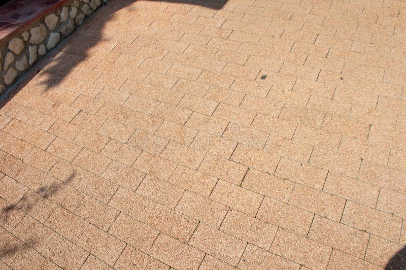 Path Paved with Beautiful Paving Slabs Stock Photo - Image of ...