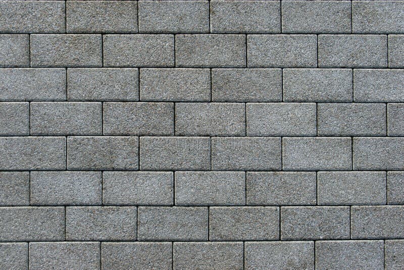 Gray Rectangular Paving Slabs in the Process of Laying Stock Image ...