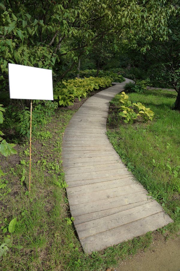 Path for Pedestrians in the Park Stock Photo - Image of plants ...