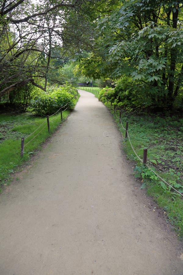 Path for Pedestrians in the Park Stock Photo - Image of trail, garden ...