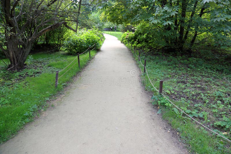 Path for Pedestrians in the Park Stock Photo - Image of pathway ...