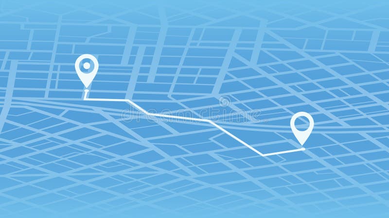 The Path from a Point To the Intended Goal, Destinations, Signs. Roads ...