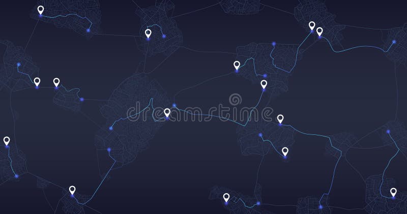 The Path from a Points To the Intended Goals, Destinations, Signs ...