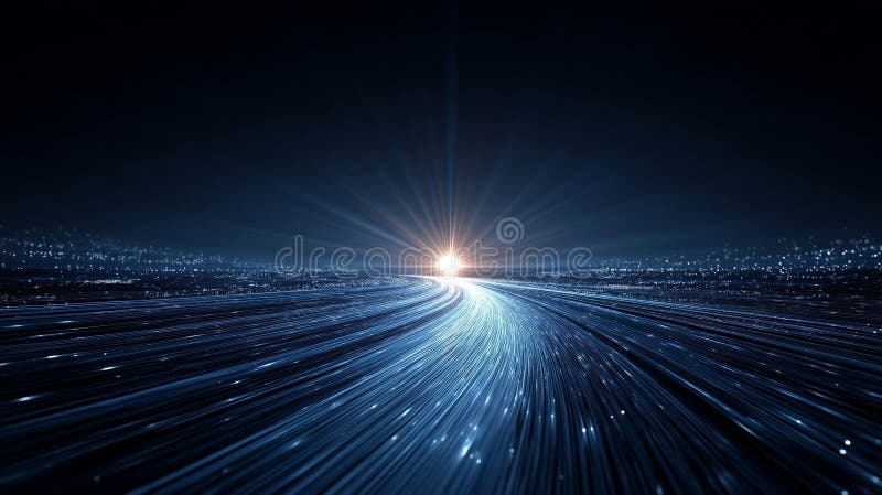 Path of Radiant Light Waves Stock Image - Image of lightbeam ...