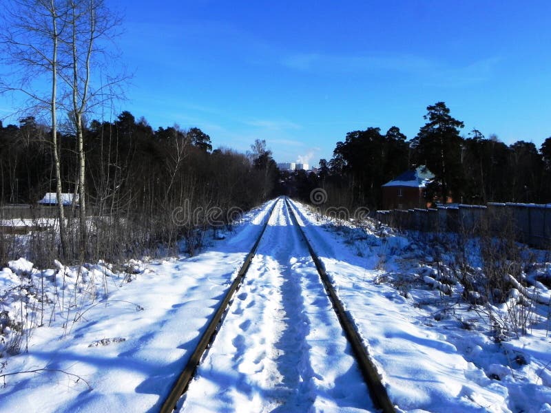 The Path of the Railway. the Railway Passes through Beautiful ...