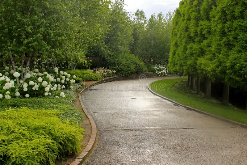 Path after the rain stock photo. Image of gardens, summer - 51898774