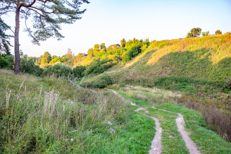 Path through the ravine stock photo. Image of russia - 139916630