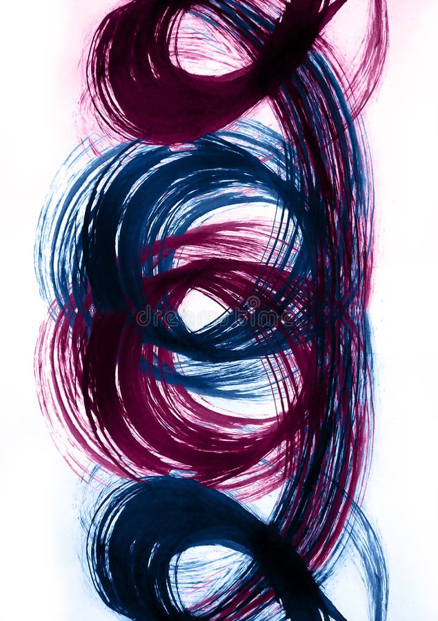 Path of Reflection on the Sheet Format with a Wide Brush. Calligraphy ...