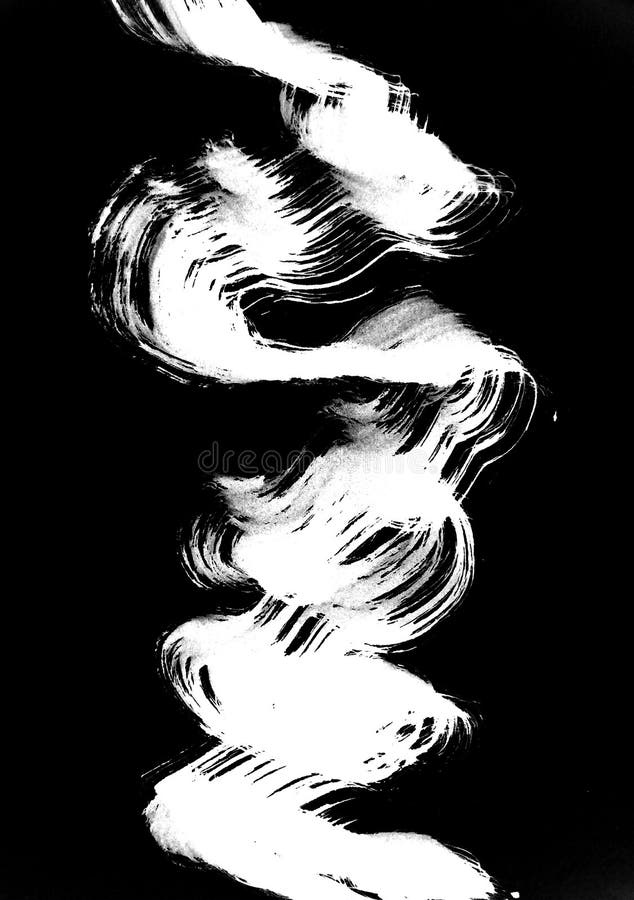 Path of Reflection on the Sheet Format with a Wide Brush. Calligraphy ...