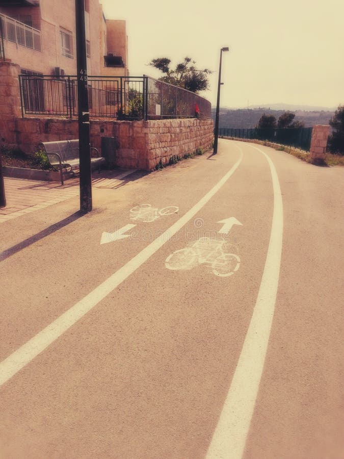 Path stock image. Image of bicycles, light, trees, path - 52747197