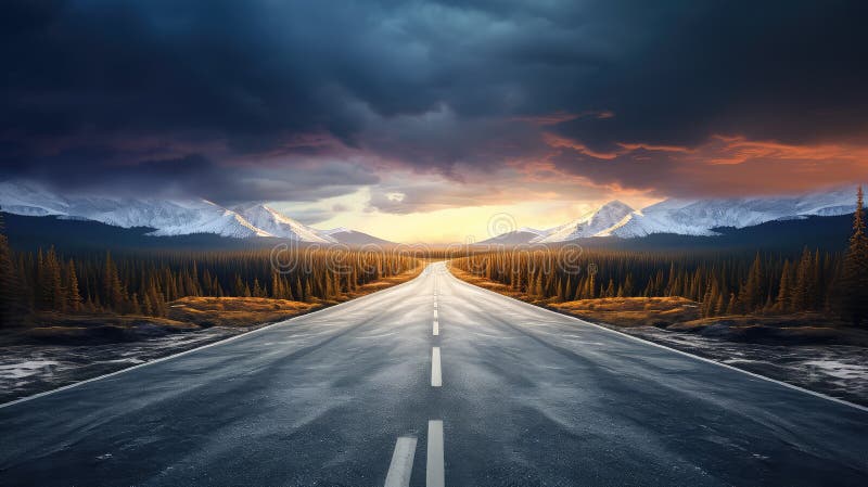 Path road splits stock illustration. Illustration of road - 368437890