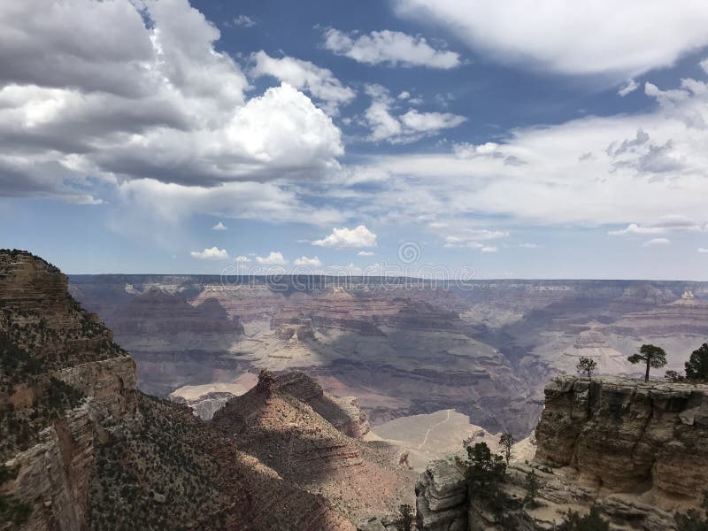 Path through a Rock in the Grand Canyon Stock Image - Image of rocks ...