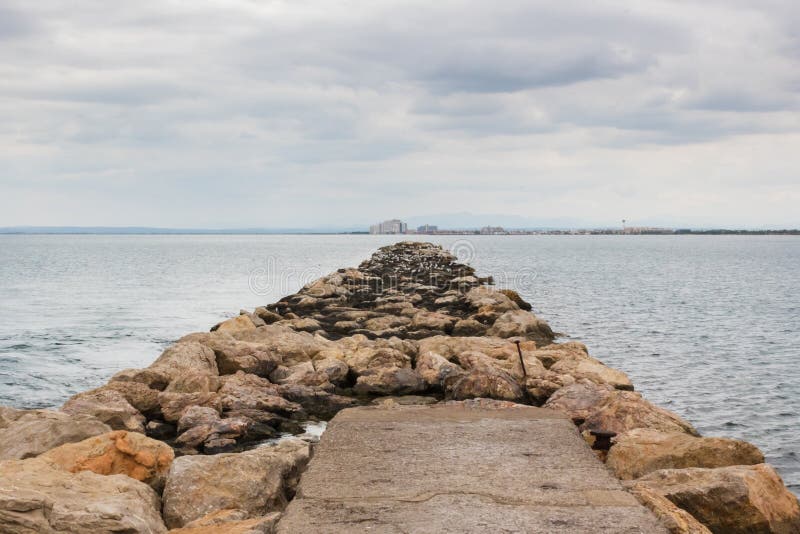 Path of Rocks on the Beach/ocean Stock Image - Image of rocky, food ...