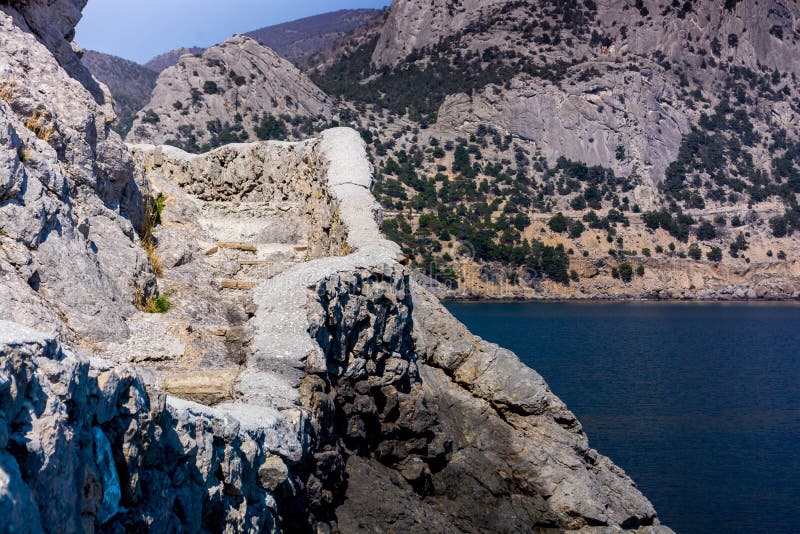 Path in the rocks stock image. Image of walkway, rocks - 153920591
