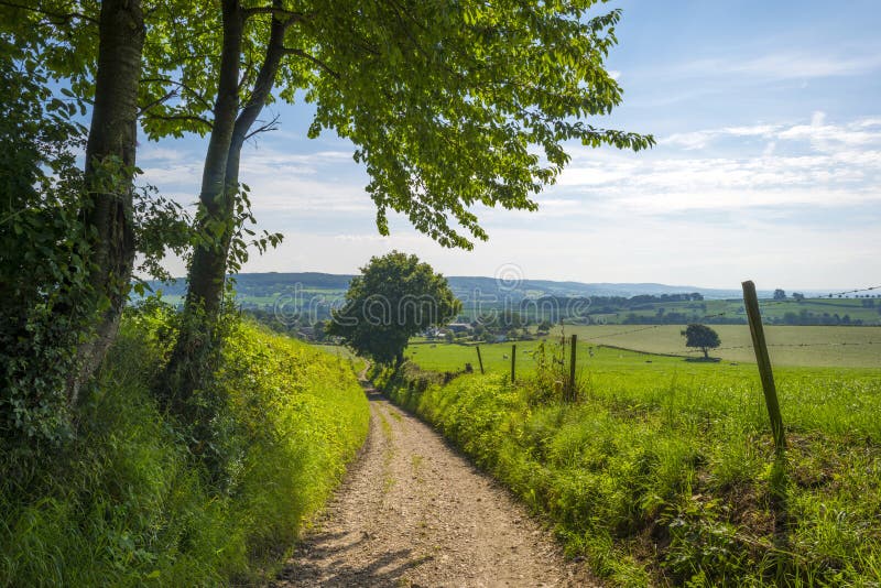 Path through a Rural Landscape Stock Photo - Image of countryside ...