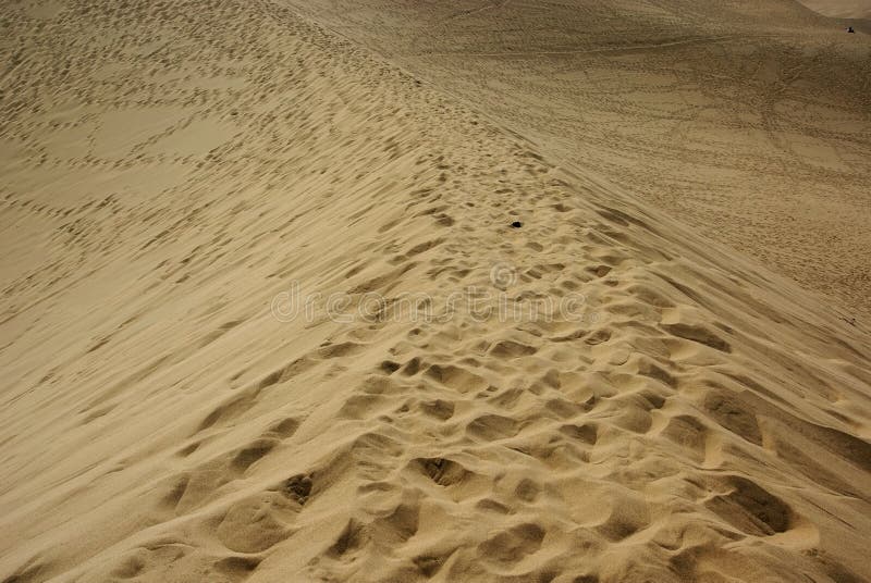 Path on sand dunes stock photo. Image of path, chinese - 16463544