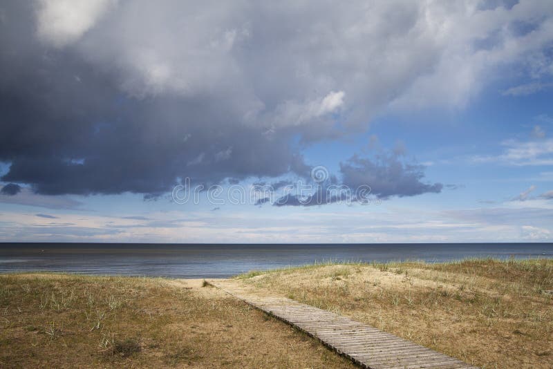 Path at sea. stock photo. Image of background, beautiful - 42111608