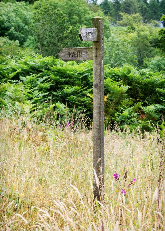 Path sign stock image. Image of point, sign, landscape - 77007047