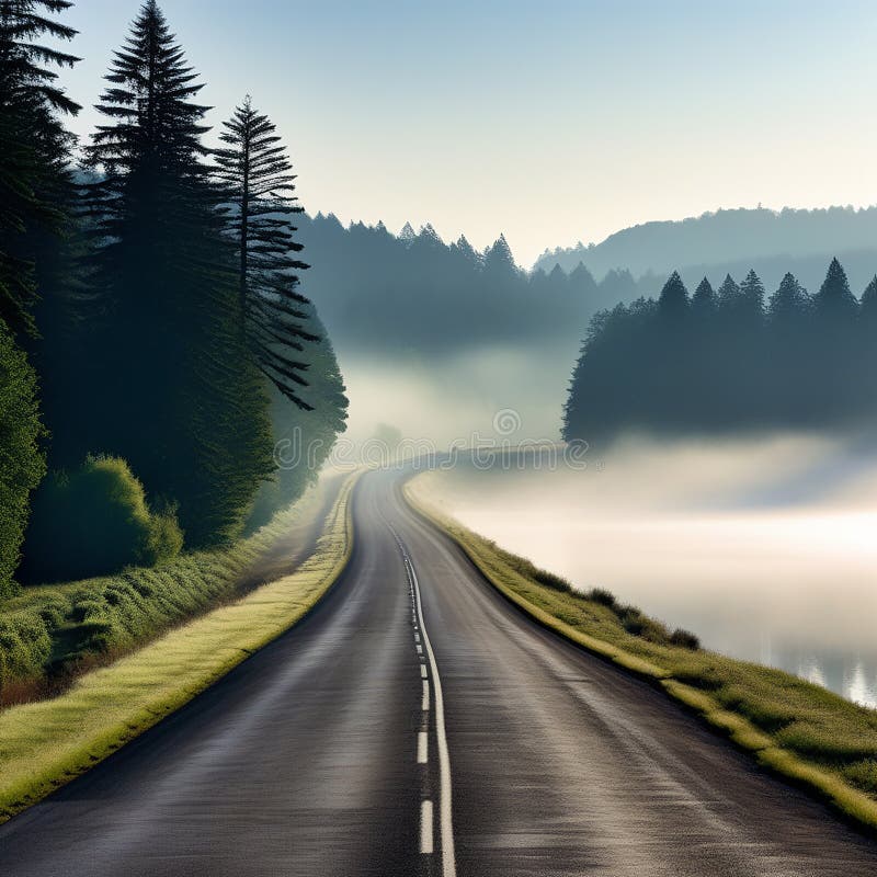 Path of Solitude a Lonely Road in the Woods Stock Image - Image of ...