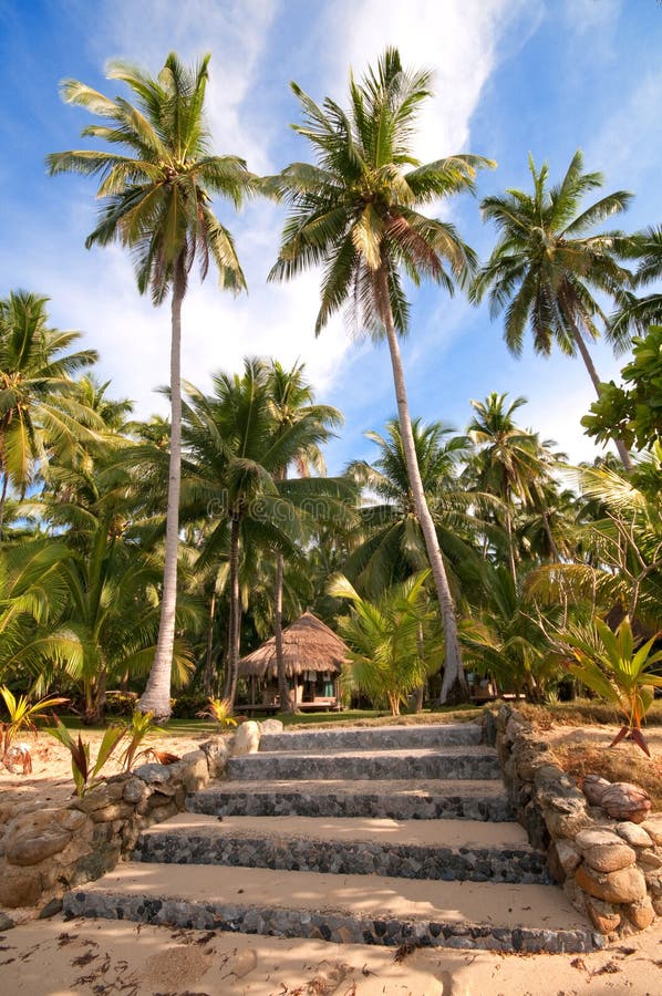 Tropical Beach Cottage stock image. Image of building - 10389979
