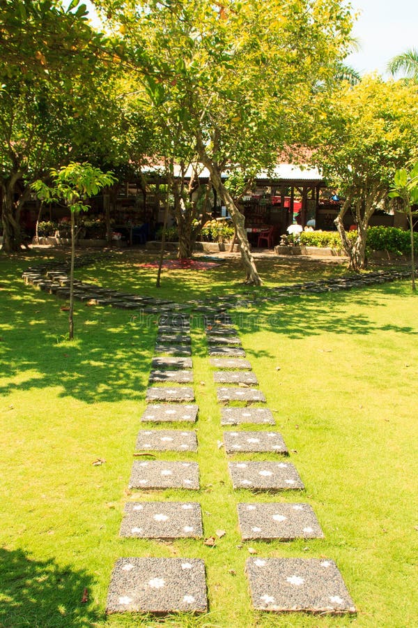 Path of stone tiles stock image. Image of small, path - 53014035