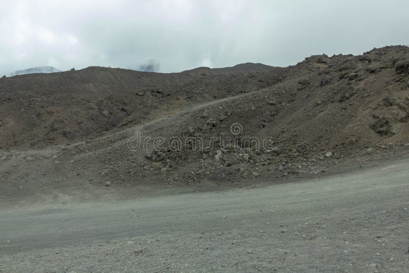 Path among the Stones of Lava Stock Image - Image of attraction ...