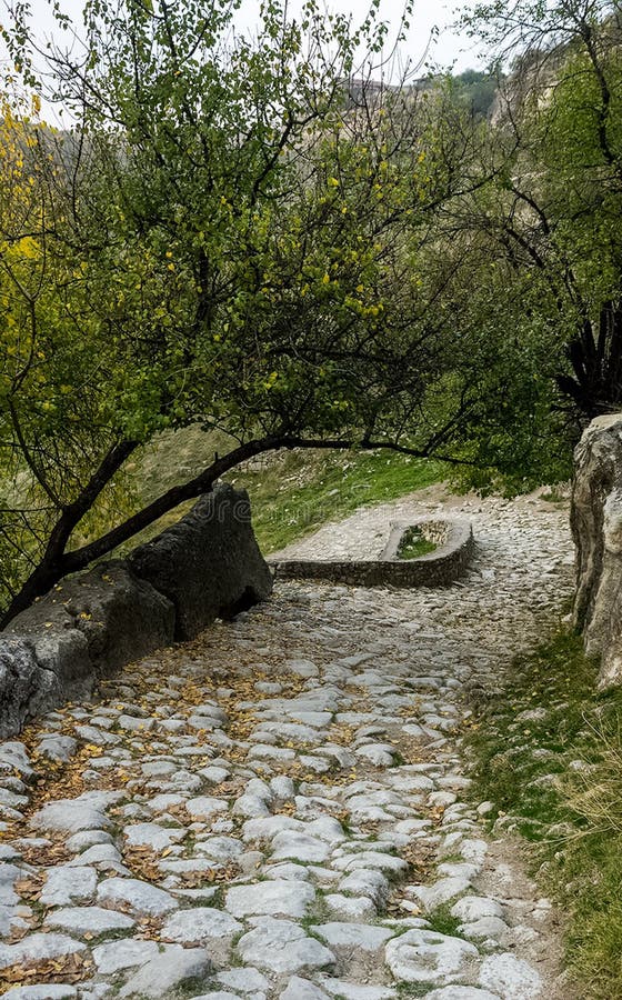 Path of Stones in the Mountains Leads To Caves Stock Photo - Image of ...