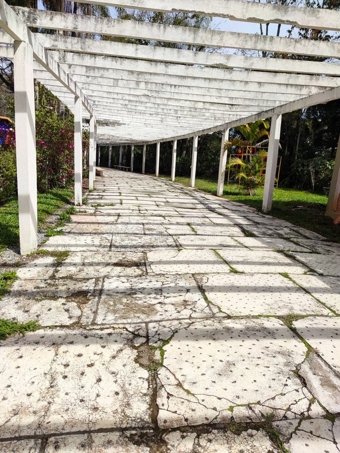 Path of Stones with Columns Vertically and Horizontal Referring To the ...