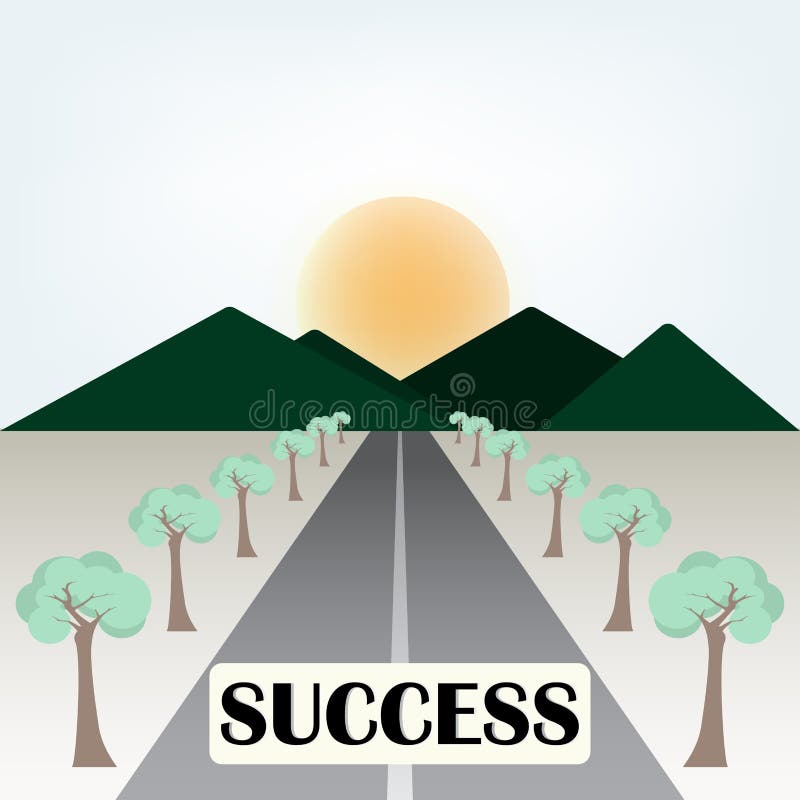Path of success stock vector. Illustration of journey - 148691612