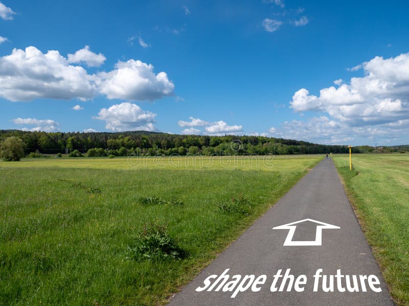 Path with Text and Arrow Shape the Future Stock Image - Image of ...