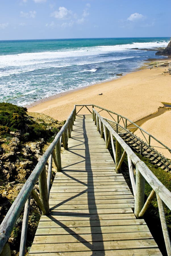 Path to beach stock photo. Image of portugal, ocean, wave - 8165706