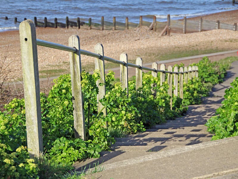 Path to beach stock image. Image of railings, walkway - 52350697