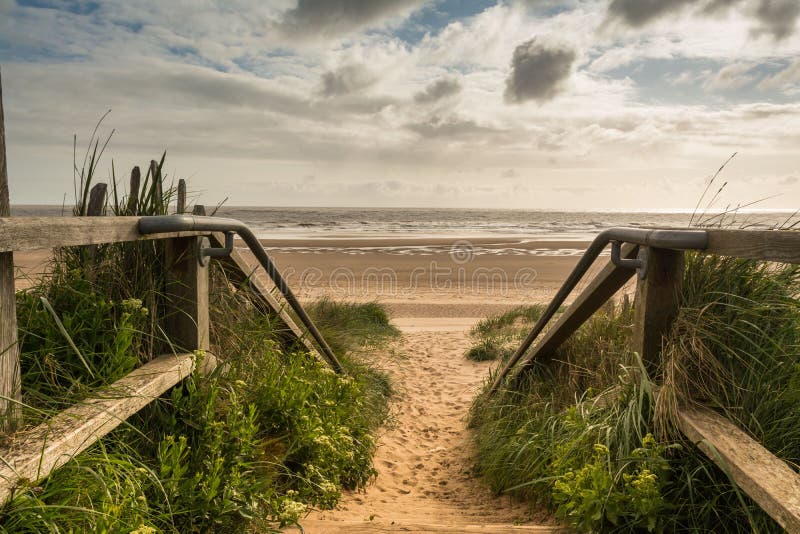 Path to the Beach stock image. Image of steps, deserted - 79047789