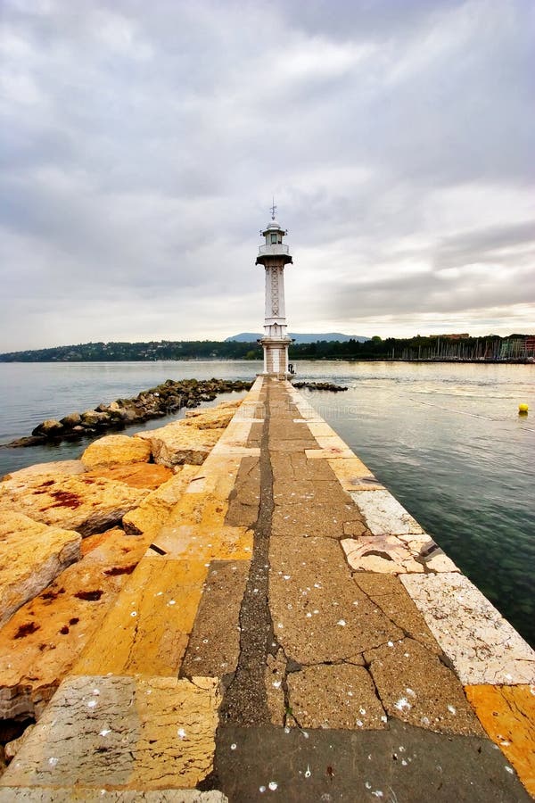 Path to beacon. stock image. Image of isolated, cold - 56525469